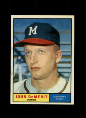 1961 JOHN DEMERIT TOPPS #501 BRAVES *G3888 | eBay