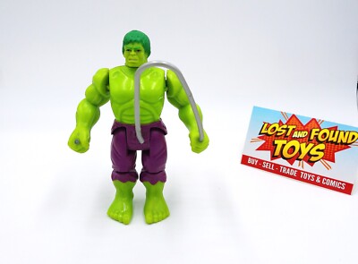 VINTAGE MARVEL SUPERHEROES INCREDIBLE HULK CRUSHING ARM ACTION TOY BIZ ...