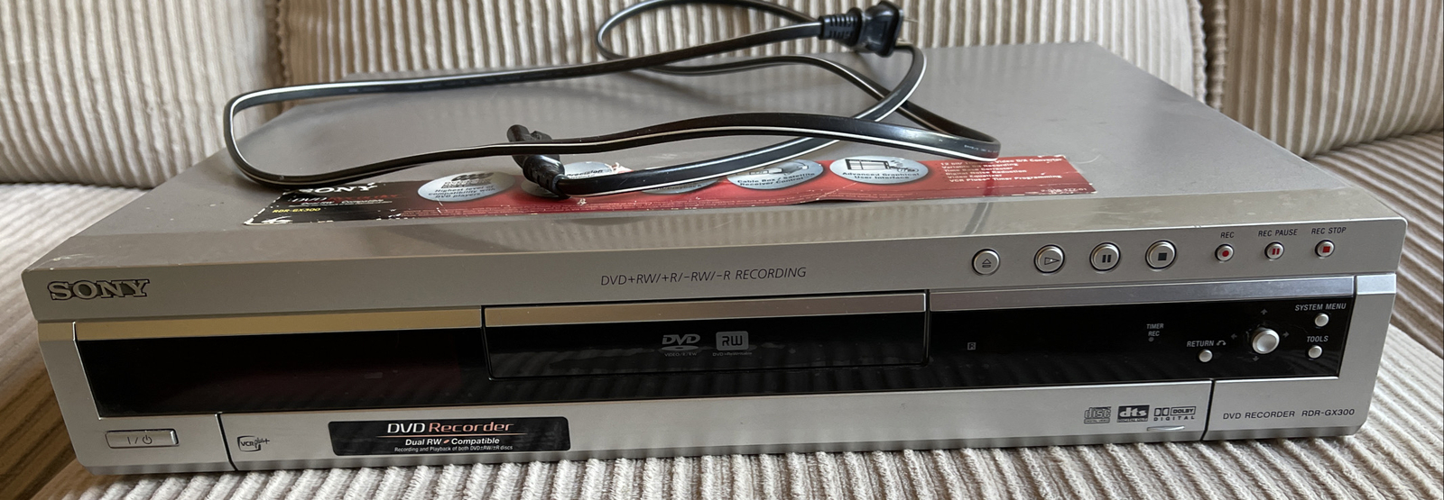 Sony RDR-GX300 Multi-Format DVD Recorder Player Tested Works *No Remote ...