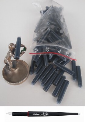 100 German Fountain Pen Ink Cartridges, Refills for ROTRING ART PEN in ...