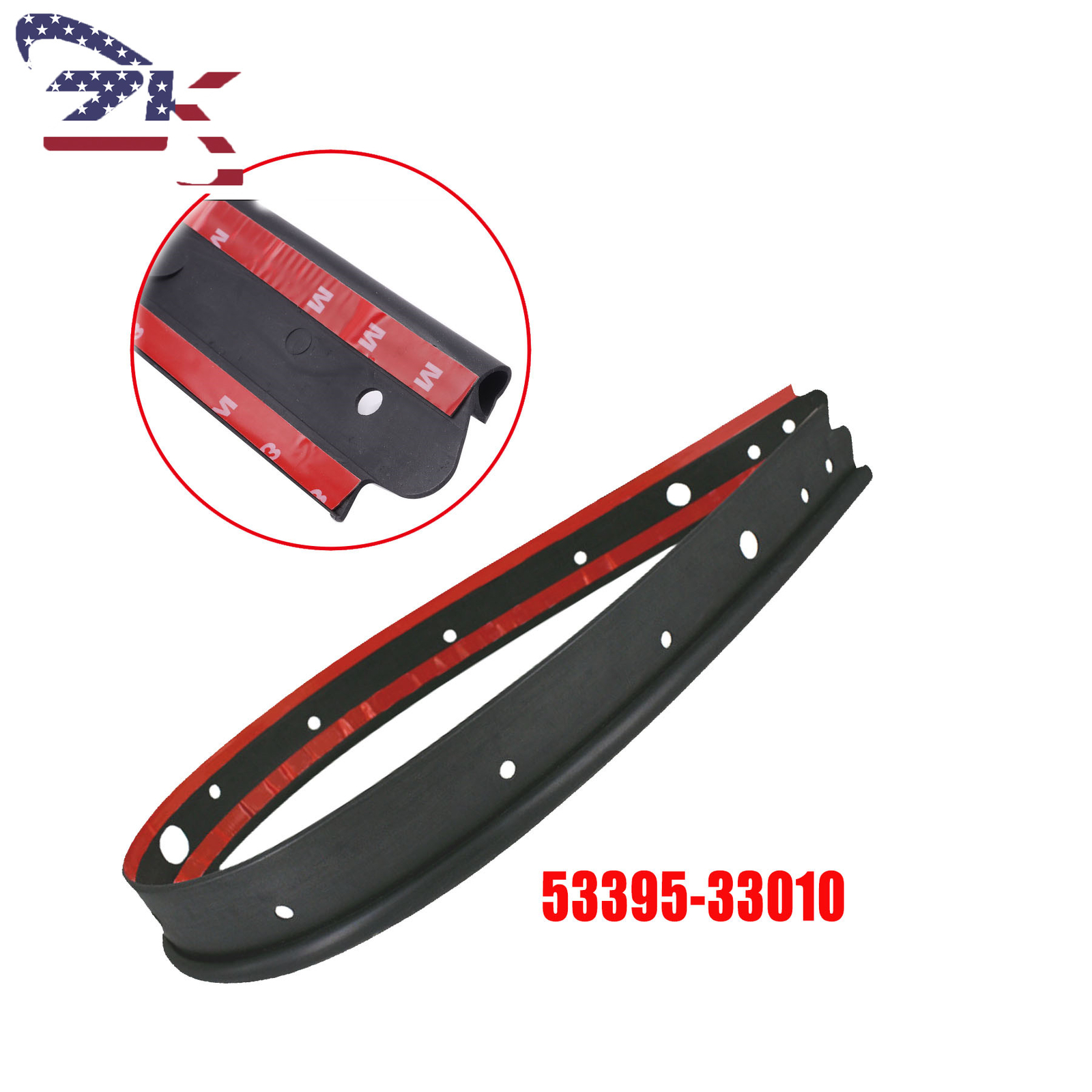 Front Hood Bumper Seal for Toyota Camry 2007 2008 2009 2010 2011 53395 ...