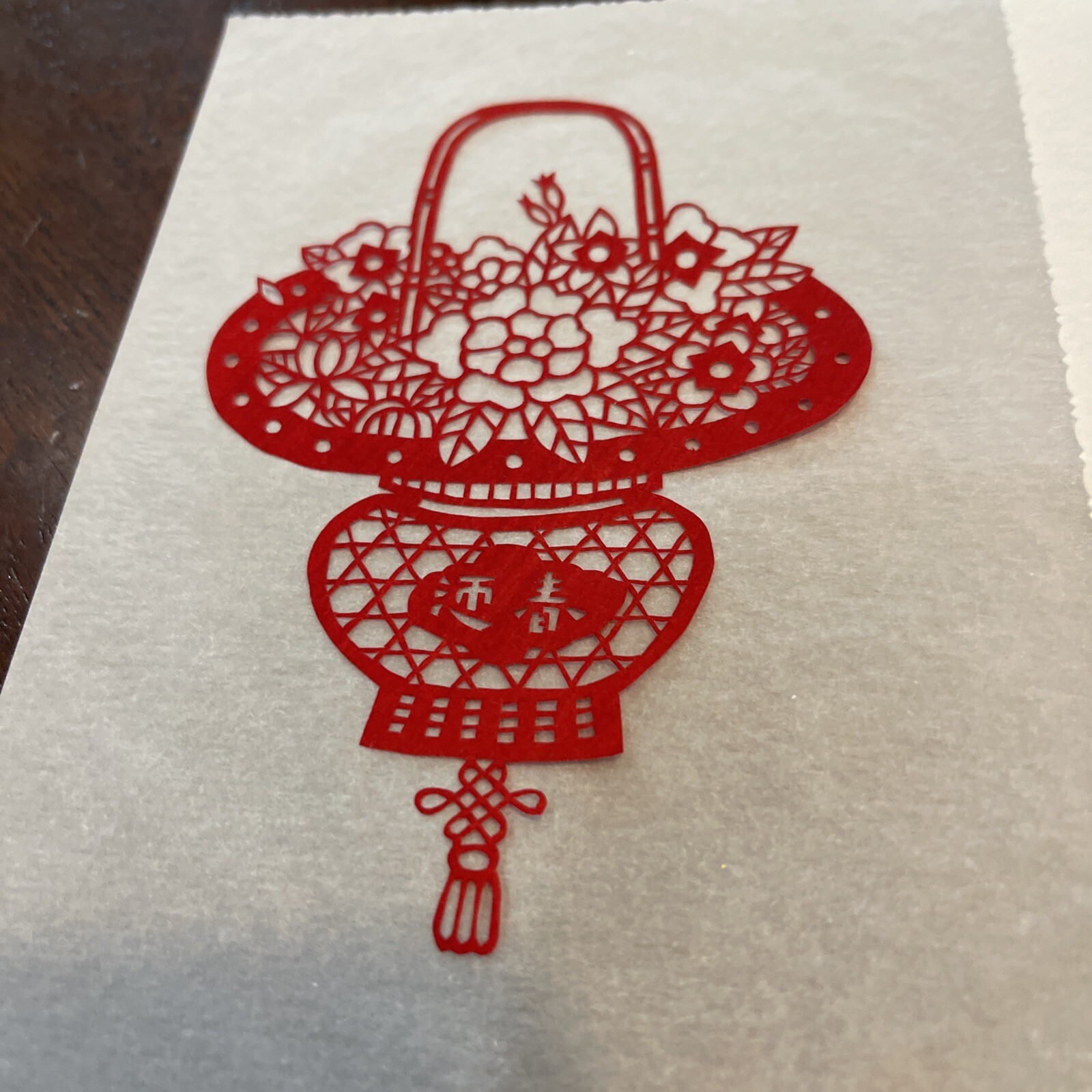 Chinese Asian Art Traditional Card Making Paper Cuts COLOR Floral LOT 6 ...