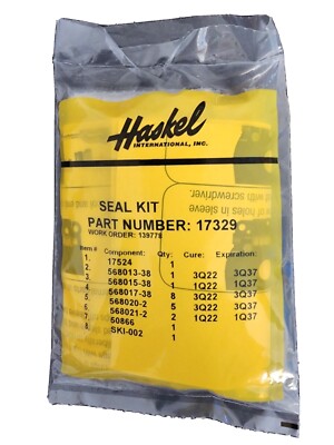 Haskel 17329 air cycling Seal Kit | eBay