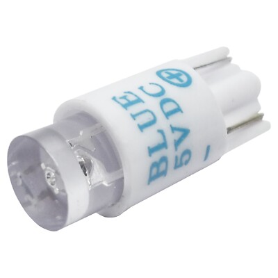 Blue 5v 10mm T10 Wedge Base LED Bulb for Arcade Push Buttons - MAME ...