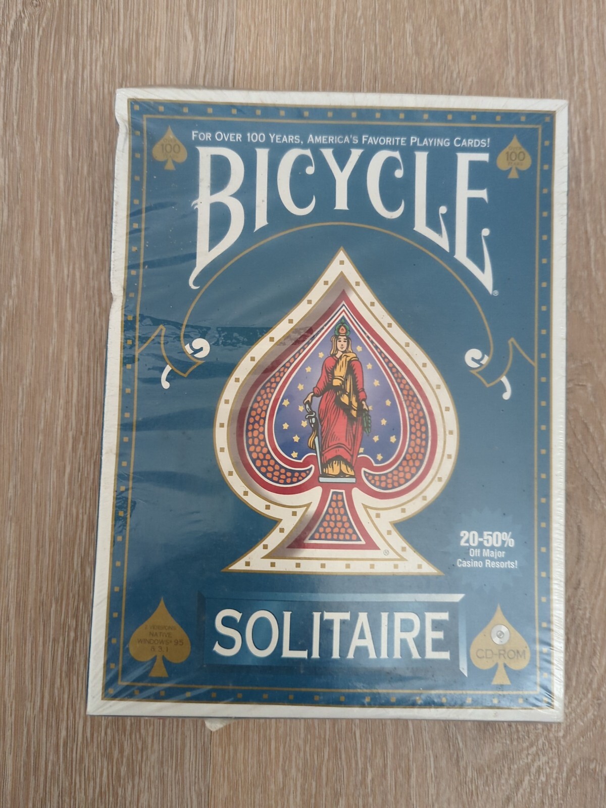 Bicycle Solitaire (PC Microsoft Windows CD 1997) Card Strategy Game ...