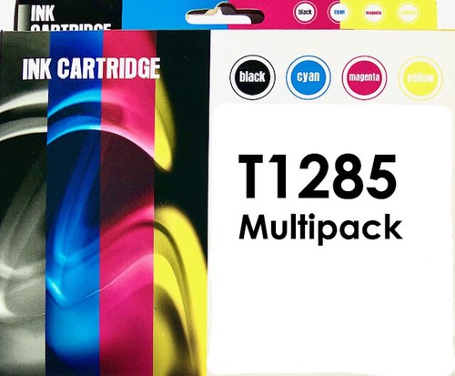 T1285 Multipack 4 Ink Cartridge For EPSON Inkjet Printers Non OEM BCMY ...
