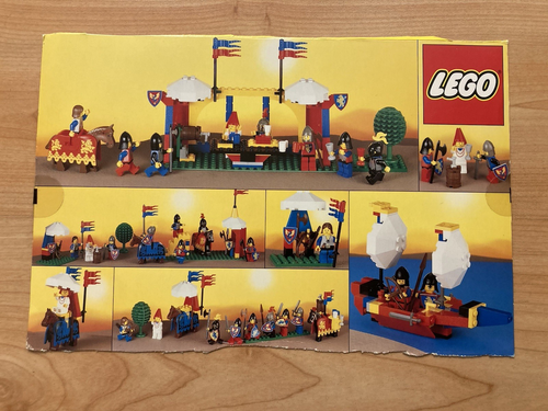 Lego vintage castle 1584 Knights Challenge BACK OF BOX ONLY /NO PARTS ...