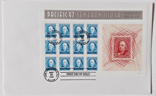 Stamps, United States Pacific 97 San Francisco Ben Franklin 1st Day ...