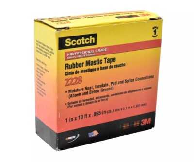 3M Scotch 2228 Professional Grade Moisture Sealing Rubber Mastic Tape 1 ...
