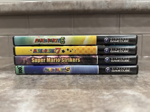 Nintendo Gamecube Game Lot Mario Party 5 6 7, Strikers CIB Tested | eBay