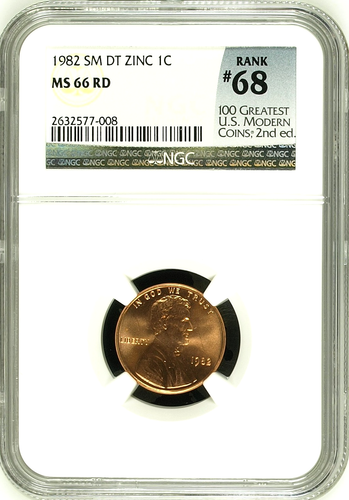 1982 Lincoln Cent Zinc Small Date NGC MS66RD | eBay