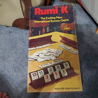 Vtg Rumi K Board Game 1977 Cadaco International Rummy Cube Game No ...