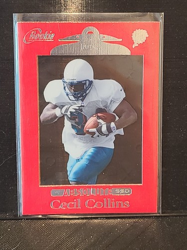 1999 Absolute SSD Red Rookie Cecil Collins Football Card #198 Dolphins ...