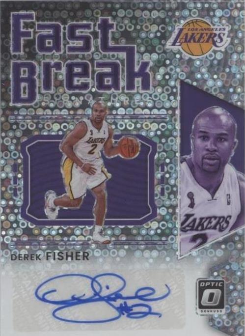2021-22 Panini Donruss Optic - Fast Break Signatures Derek Fisher #FB ...