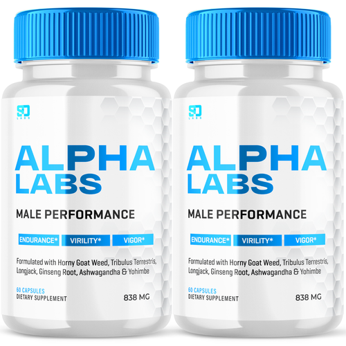 Alpha Labs Male Health Pills for Vitality and Performance Support (2 ...