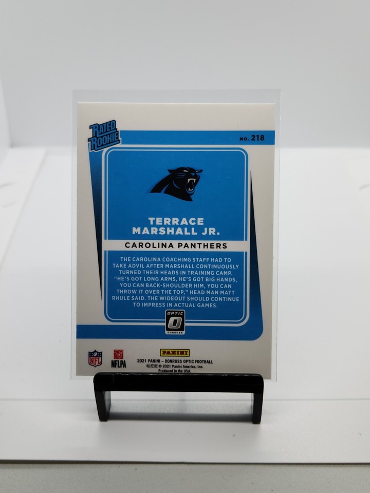 2021 Panini Donruss Optic Terrace Marshall Jr. Rated Rookie Carolina ...