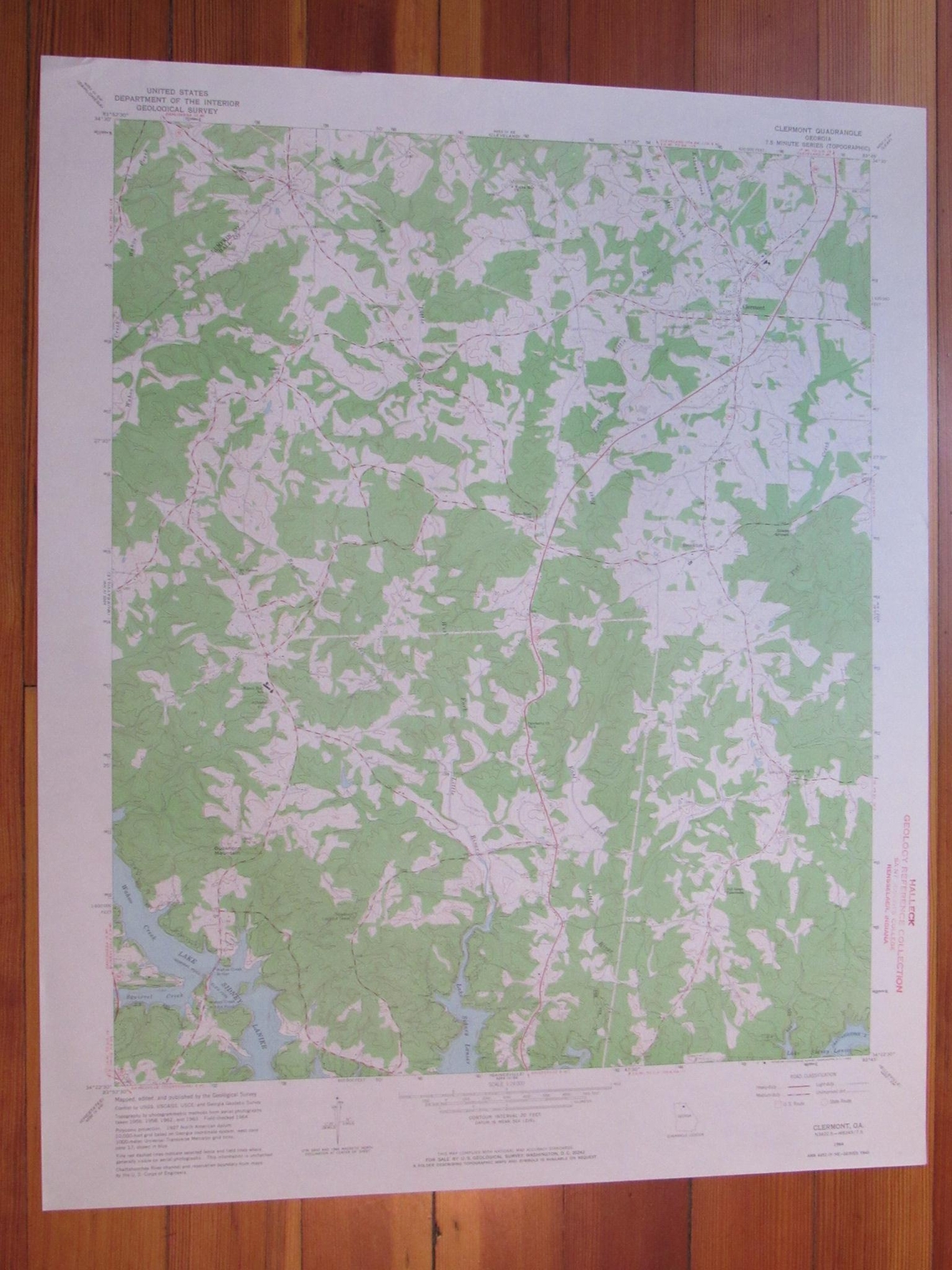 Clermont Georgia 1965 Original Vintage USGS Topo Map | eBay