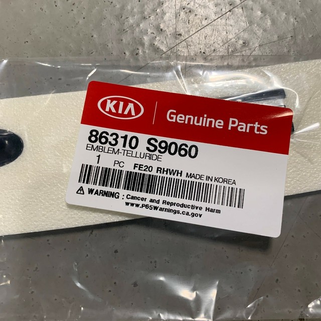 2020-current Kia Telluride Nightfall Names Plates 86310 S9060 for sale ...