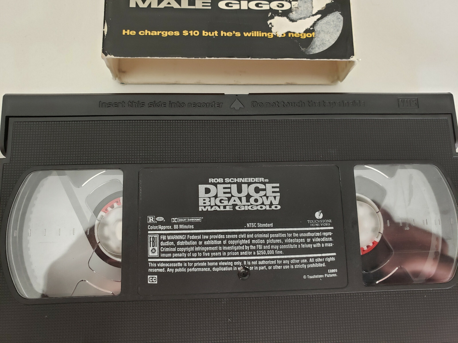 Deuce Bigalow Male Gigolo 1999 VHS Movie VCR Rob Schneider Eddie ...