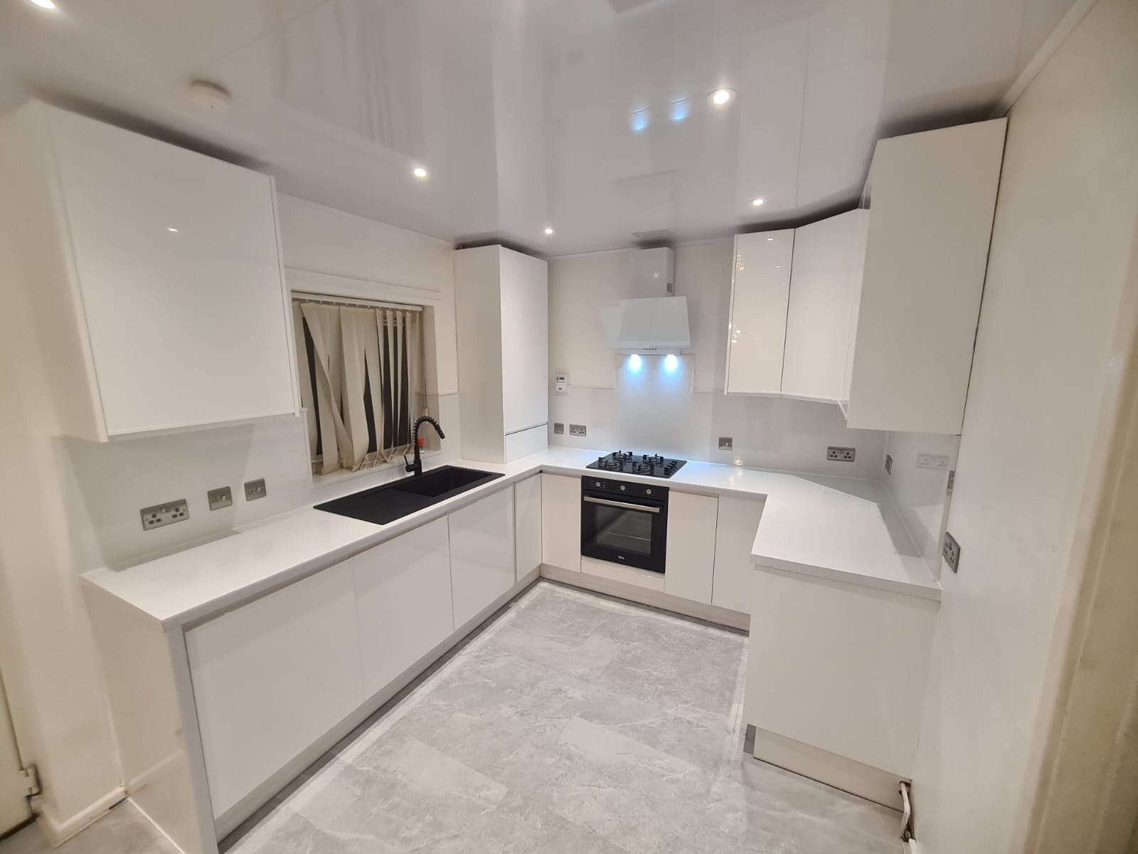 Handleless kitchen units set, complete kitchen set, high quality ...