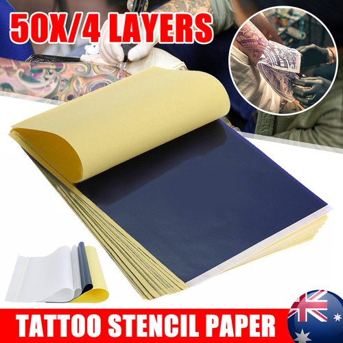 50X Tattoo Stencil Transfer Paper Spirit Thermal Carbon Tracing Copier ...