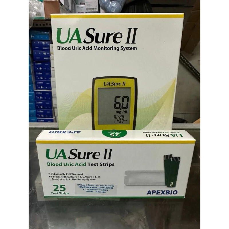 UASure II Uric Acid Meter Test Kit for Uric Acid Gout Monitor (Meter ...