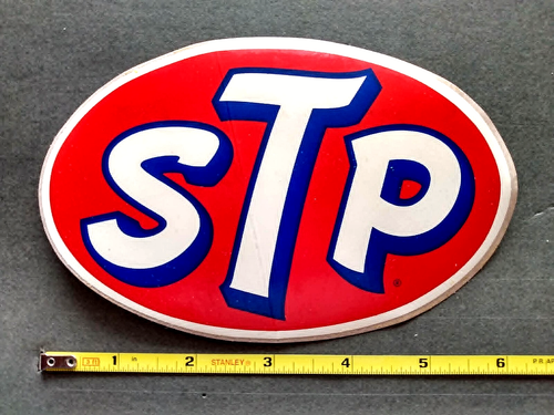 "STP" Vintage Original Racing Sticker ** NHRA IndyCar IRL CART NASCAR ...