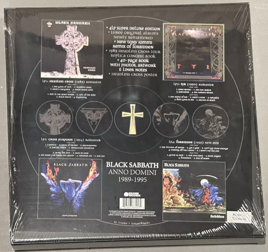 BLACK SABBATH Anno Domini (1989-1995) 4-LP Deluxe Box Set Vinyl Sealed ...
