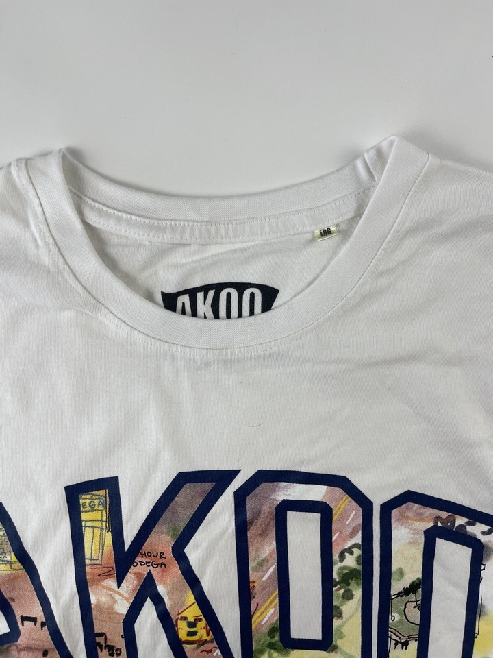 MENS 100% AUTHENTIC AKOO T-SHIRT SIZE Large White | eBay
