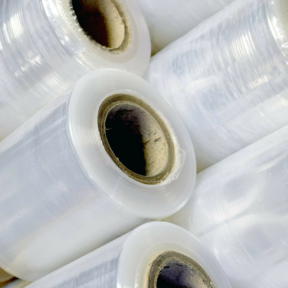 Stretch / Shrink Wrap 5" x 1000 Feet 80 Gauge Clear Stretch film Shrink ...