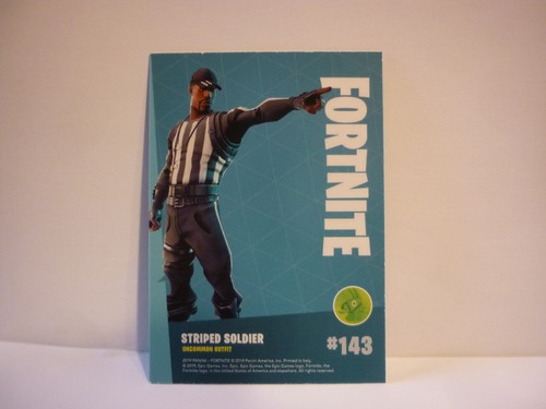 CARTE PANINI FORTNITE SÉRIE 1 - STRIPED SOLDIER N° 143 | eBay