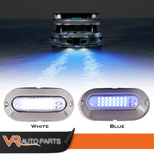 1Pair 12V LED Pontoon Boat Docking Light Marine Boat Light Bright White ...