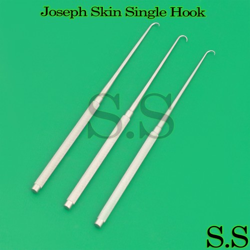 3 Pcs Surgical Retractor Joseph Skin Single Hook Sharp Prong 6.25 ...