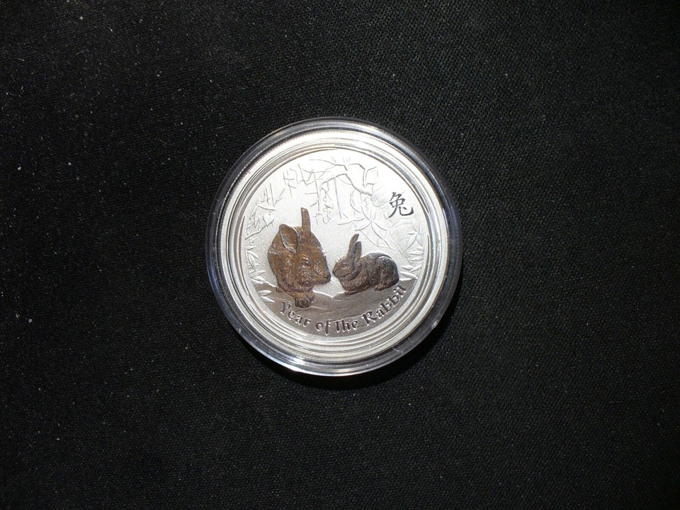 Australia Elizabeth II Silver Proof Specimen Year of the Rabbit 50 ...