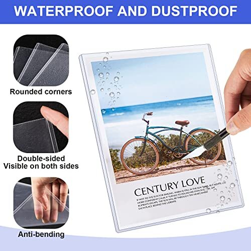 25 Pcs 8 1/2" X 11" Rigid Print Protectors Clear Rigid Top Loaders ...