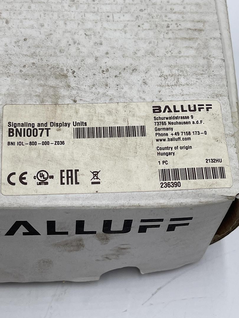 BALLUFF BNI007T SMARTLIGHT LED STACK LIGHT BNI IOL-800-000-Z036 #300335 ...