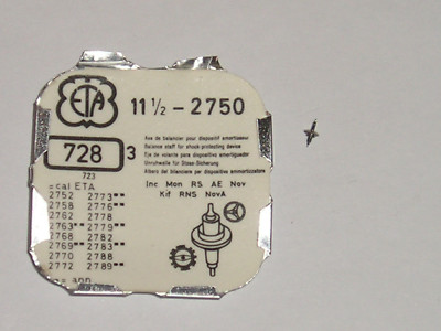 ETA balance staff 2750 2752 2758 2762 2763 2768 2769 2770 2772 ...