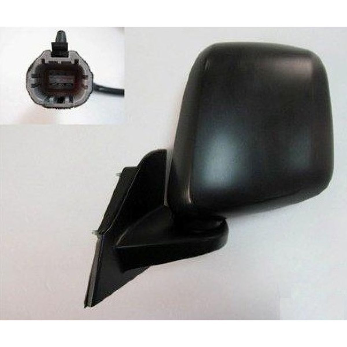 Mirror Power Heated Textured Black Convex Insert Pair Set for Nissan ...