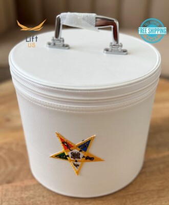 OES Fez Case - White Machine Embroidery Patch Order Of Eastern Star ...