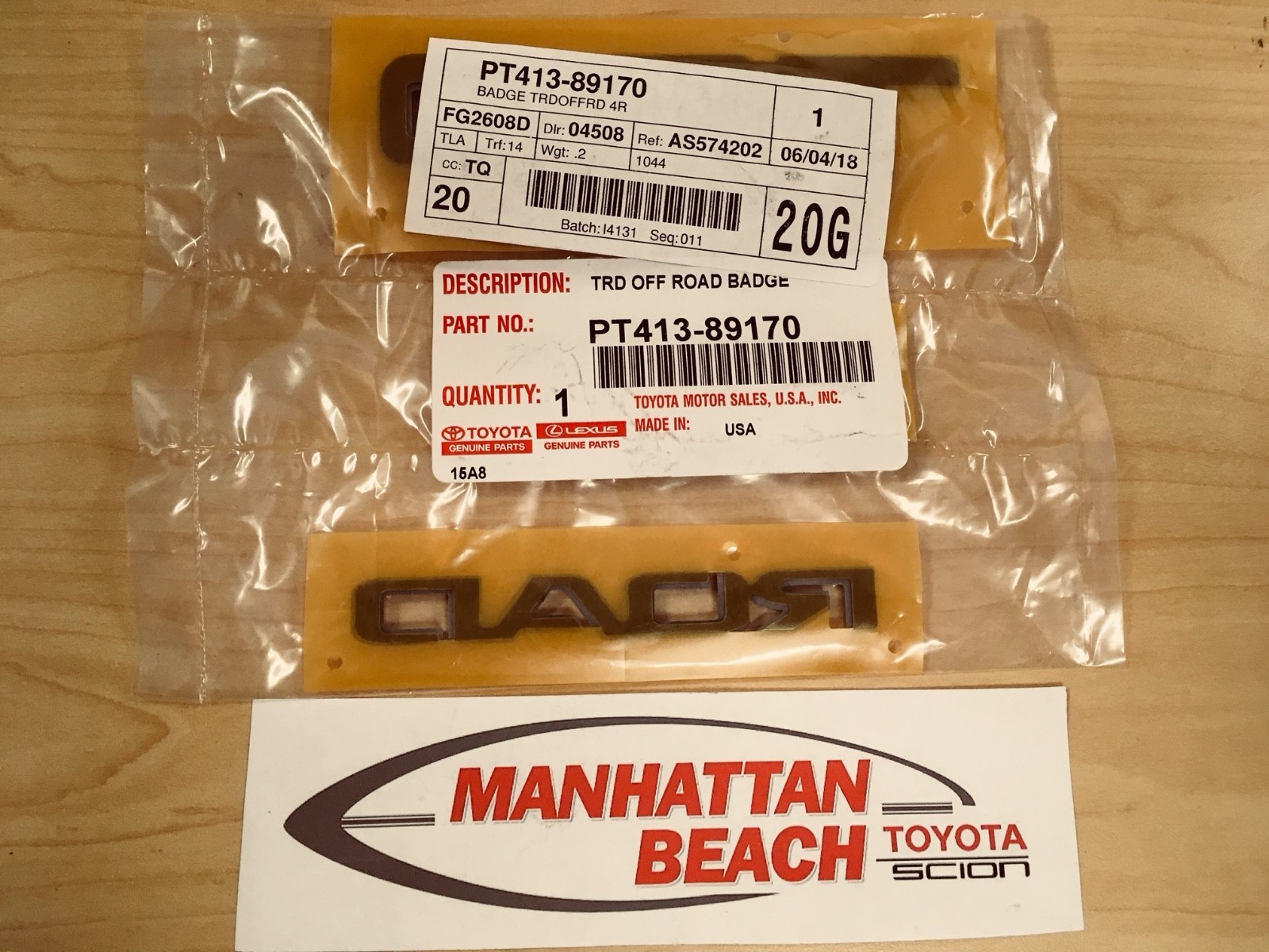 2016-2024 4RUNNER TRD OFF ROAD EMBLEM SET SILVER GENUINE TOYOTA | eBay