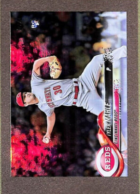Tyler Mahle RC 2018 Topps Series 1 #95 Rookie Card Rainbow Foil ...