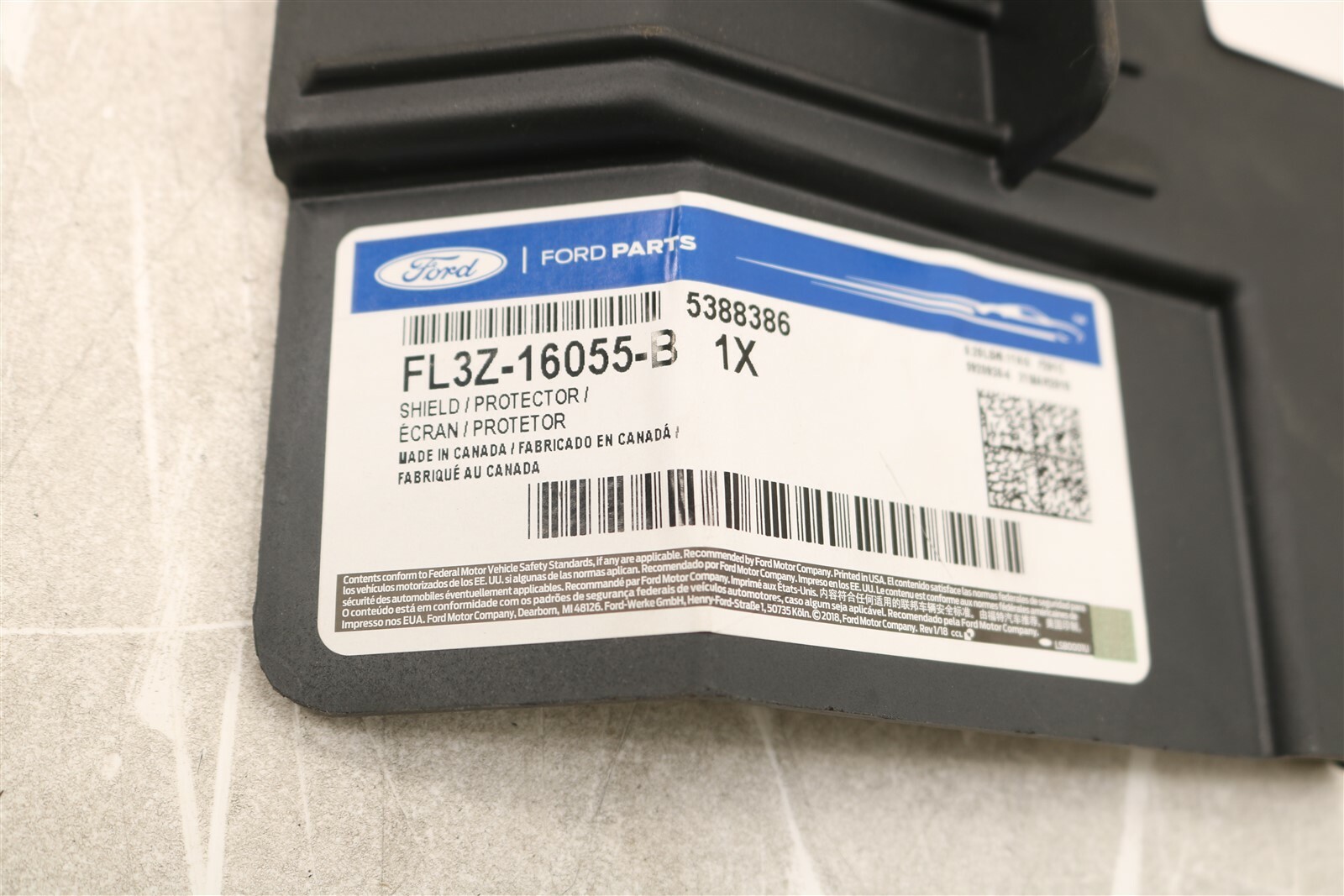 NEW OEM Ford Front Left Fender Apron Splash Shield FL3Z-16055-B F-150 ...