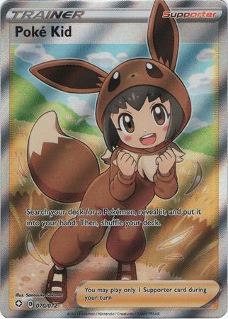 Poke Kid - 70/72 - Full Art Ultra Rare Near Mint Shining Fates Singles ...