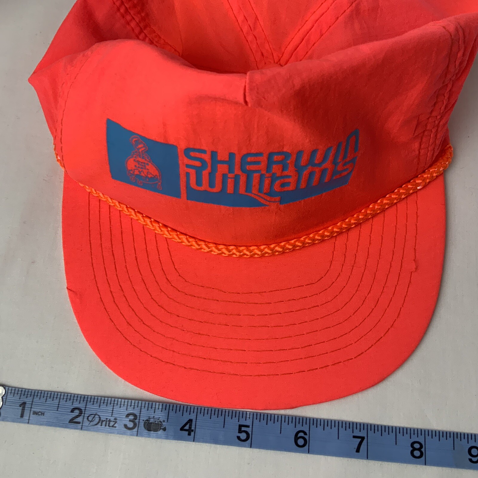 Sherwin Williams VTG 80’s Classic Spell Out Bright Truckers Hat One Sz ...