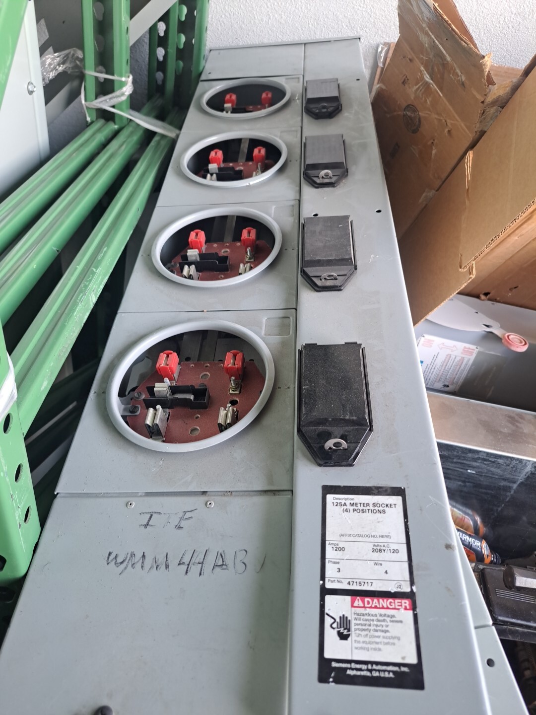 New Siemens Meter Stack WMM44ABU 1200 AMP 240V 3 PHASE 208V 240V 120V ...