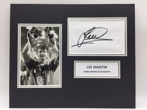 RARE Lee Martin Manchester United Signed Photo Display + COA AUTOGRAPH ...