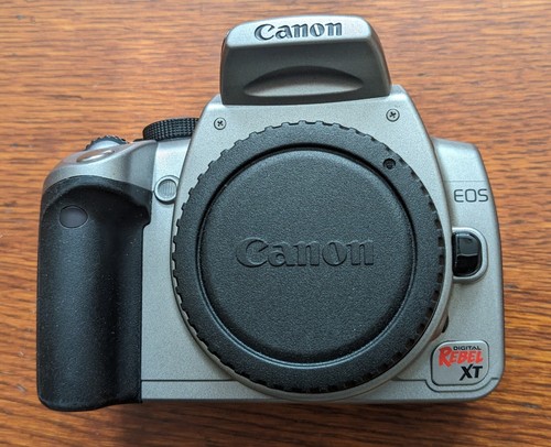 Canon EOS Rebel XT 8.0 MP Silver Digital Camera Body Only (No Lens or ...
