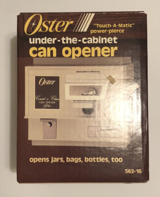 Oster Space Saving 4 In 1 Under the Cabinet Can Opener 562-16 Vintage ...