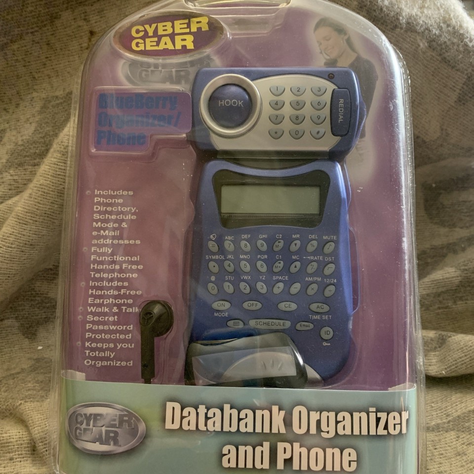 Cyber Gear Databank Organizer & Phone With Ear Phone New Vintage Tech ...