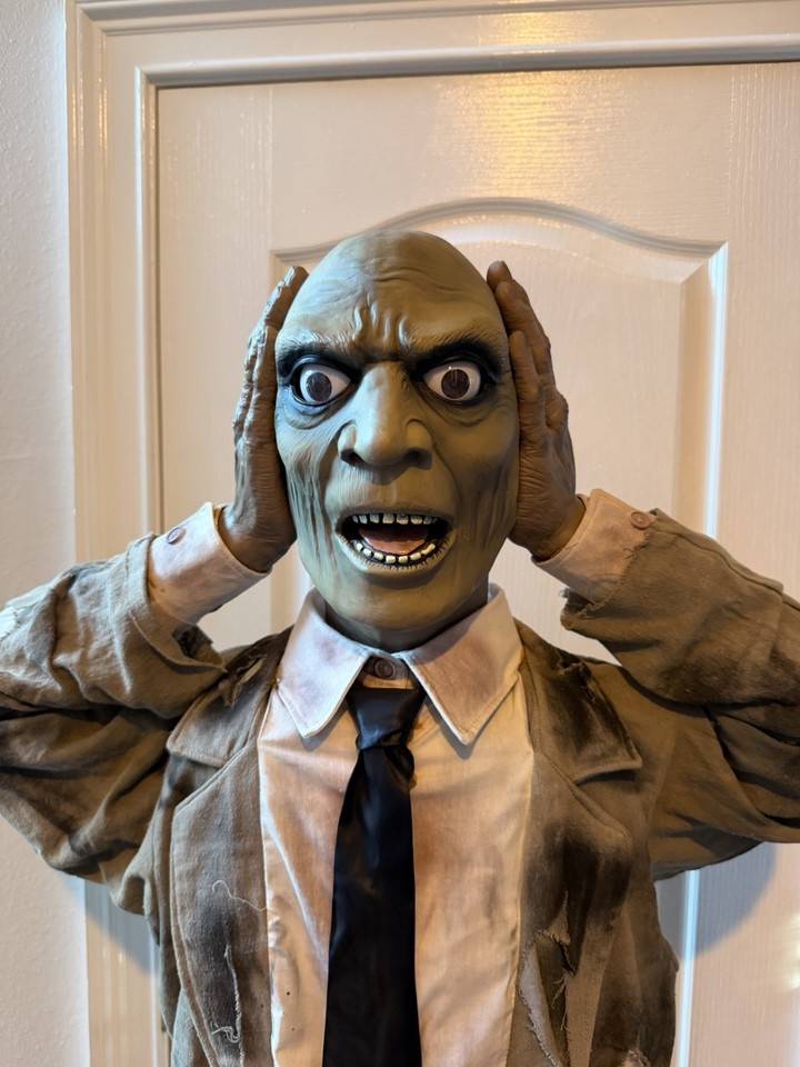 FOR PARTS/REPAIR Heads Up Harry Animated Halloween Prop Magic Power ...